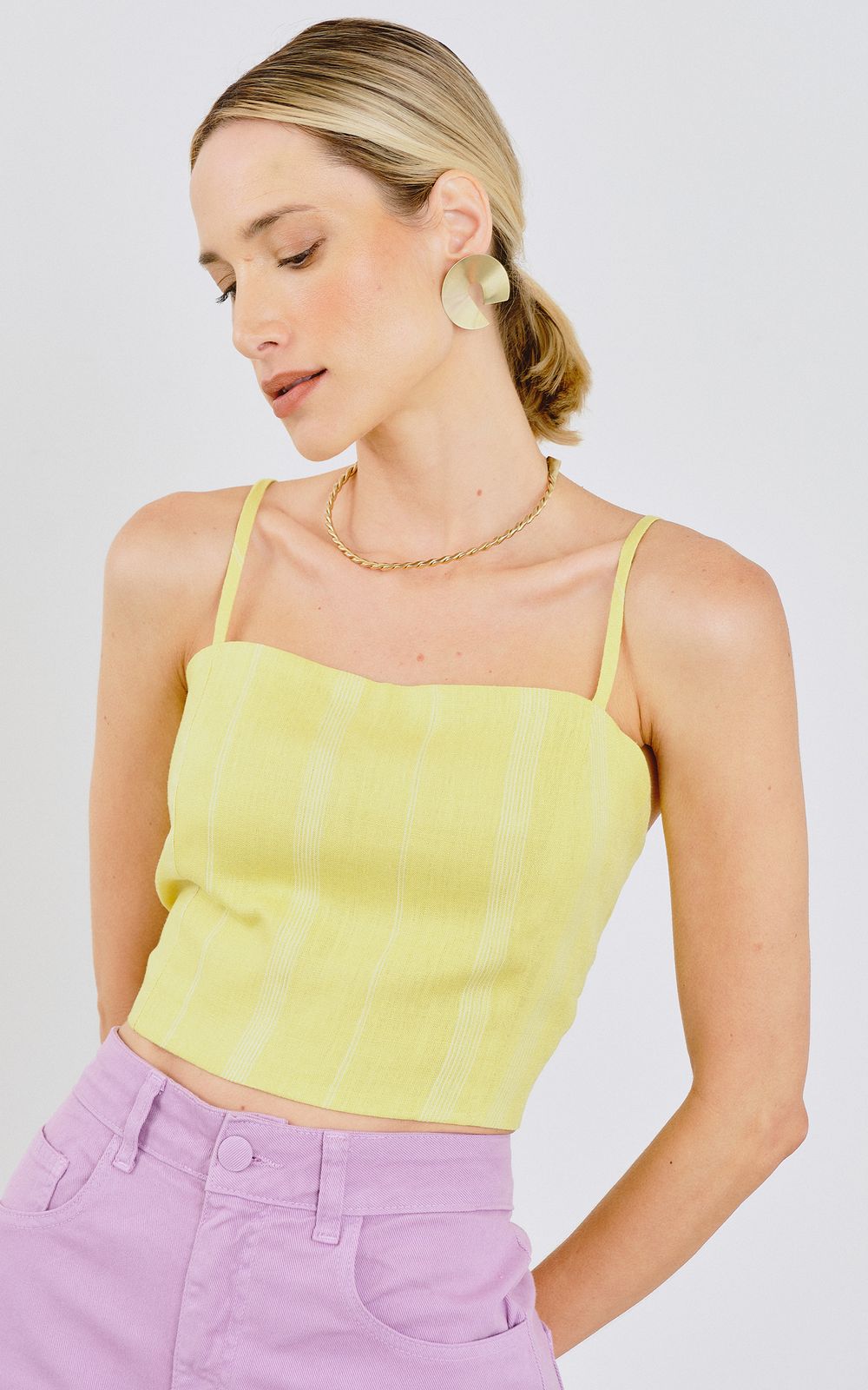 Cropped Tricot Navy - lizie